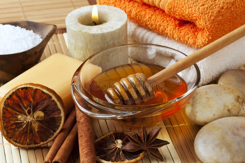 Aromatic spa ingredients stock image. Image of treatment - 19832779