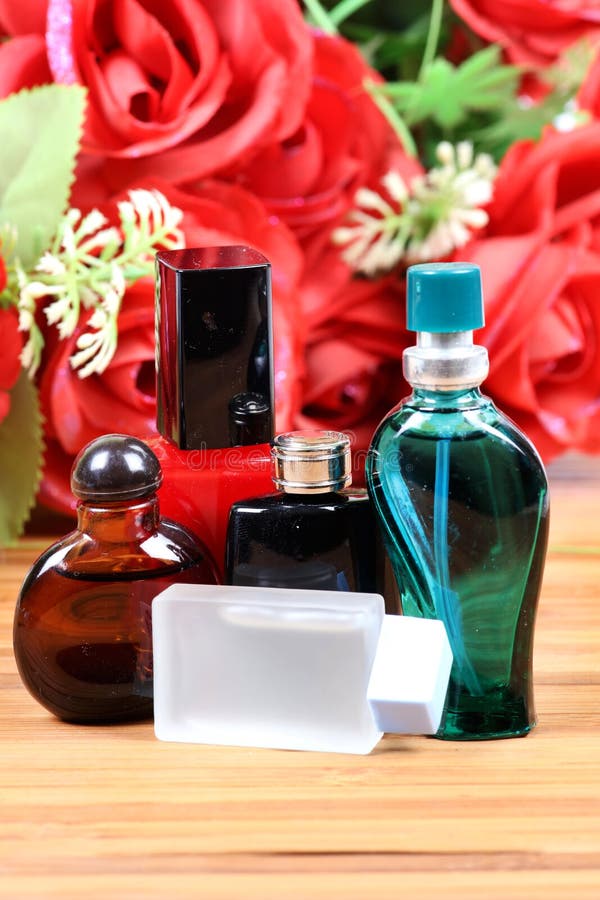 Aromatic Spa Oils and Perfumes Stock Photo - Image of white, bottles ...