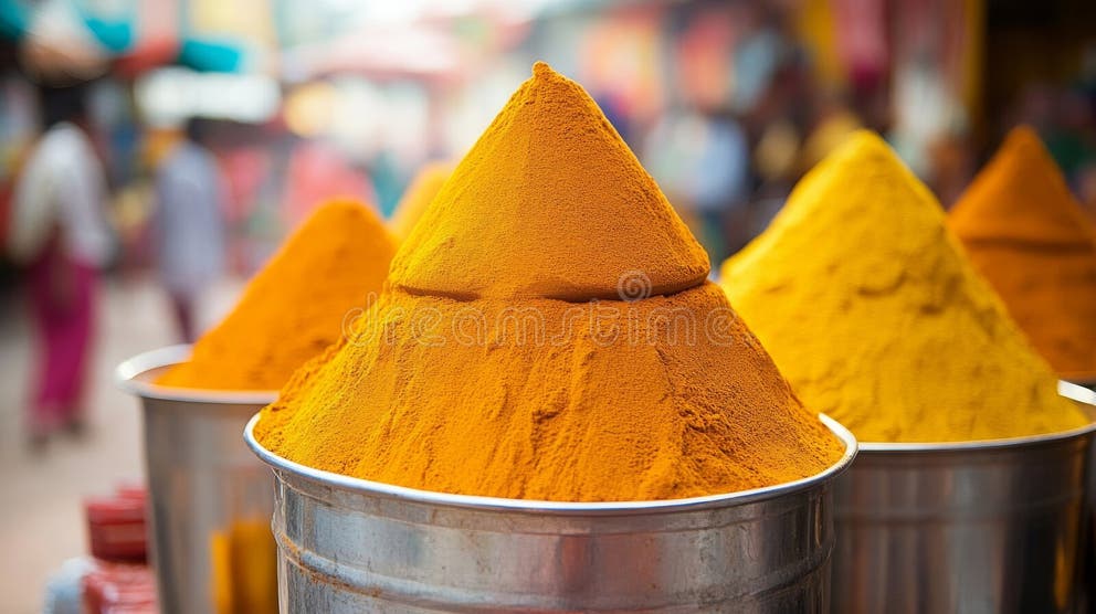The Aromatic Spice Market Overflows with an Array of Vibrant Spices ...