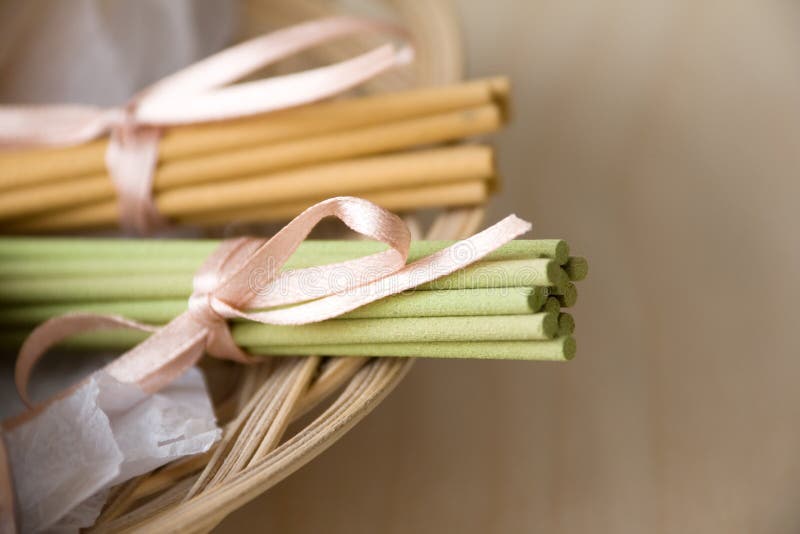 Aromatic Sticks in Basket stock image. Image of decor - 13421851