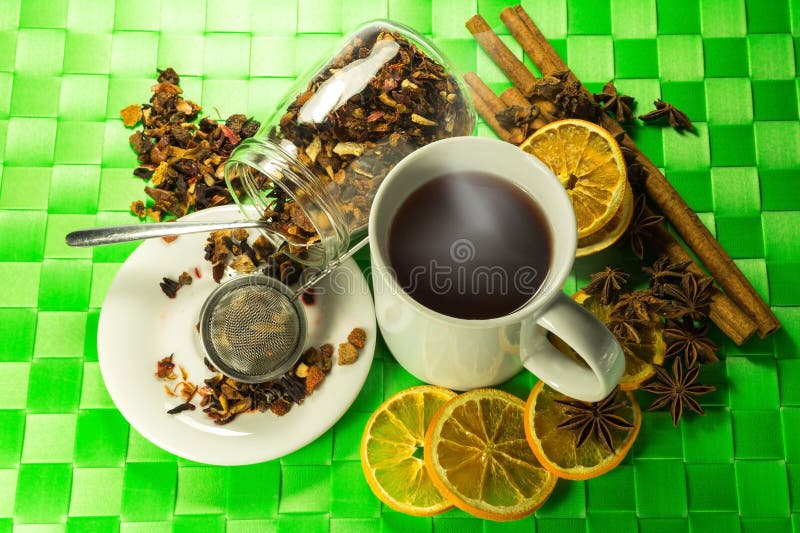 Aromatic tea stock image. Image of star, relaxation, aroma - 65794327