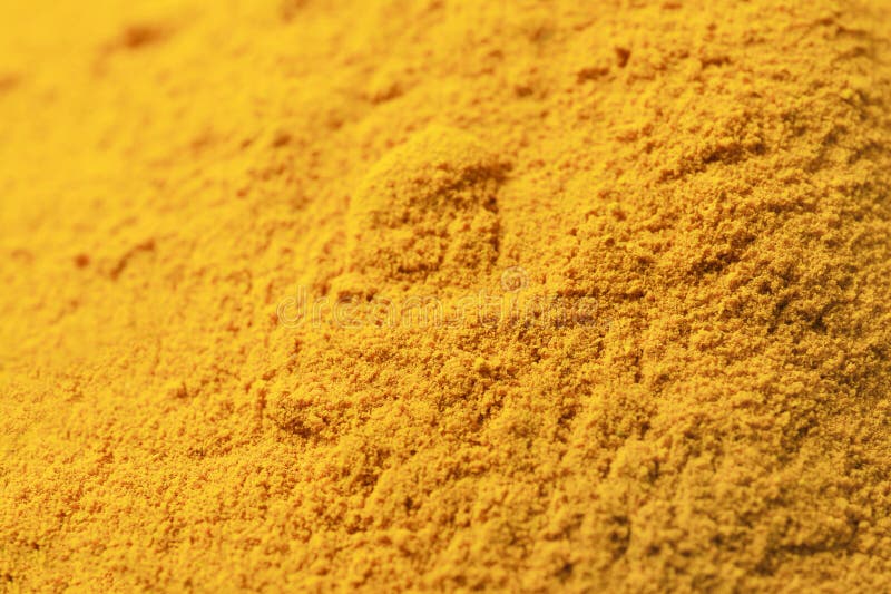 Aromatic Turmeric Powder on Table, Closeup View Stock Photo - Image of ...