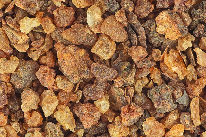 Frankincense Resin As Background, Top View. Aromatic Yellow Resin ...