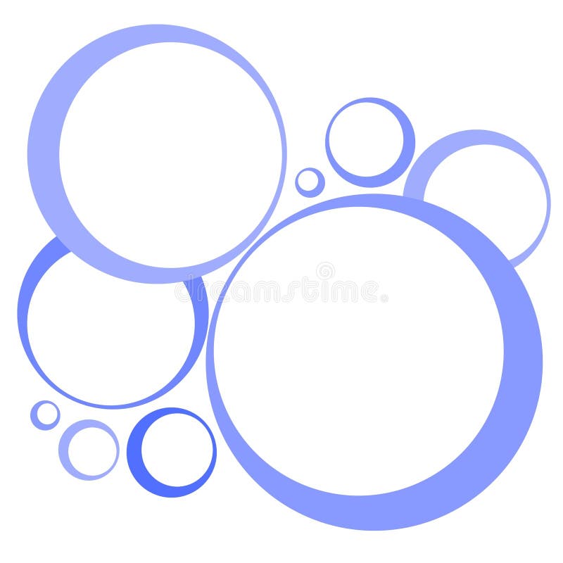 Círculos azules ilustración del vector. Ilustración de fondo - 8116295