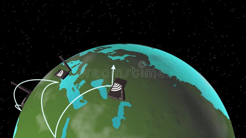 Around the Earth on a Global Scale Stock Footage - Video of geography ...