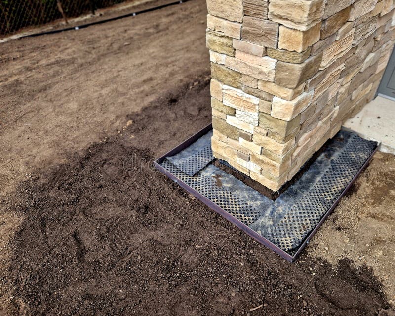 Around the House it is always Necessary To Create a Gutter Path Stock ...