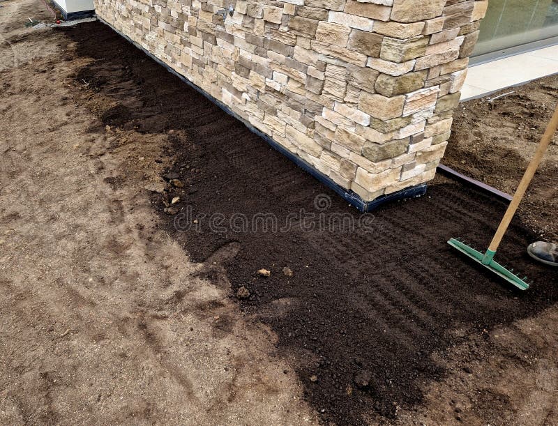 Around House it is always Necessary To Create a Gutter Path Made Stock ...