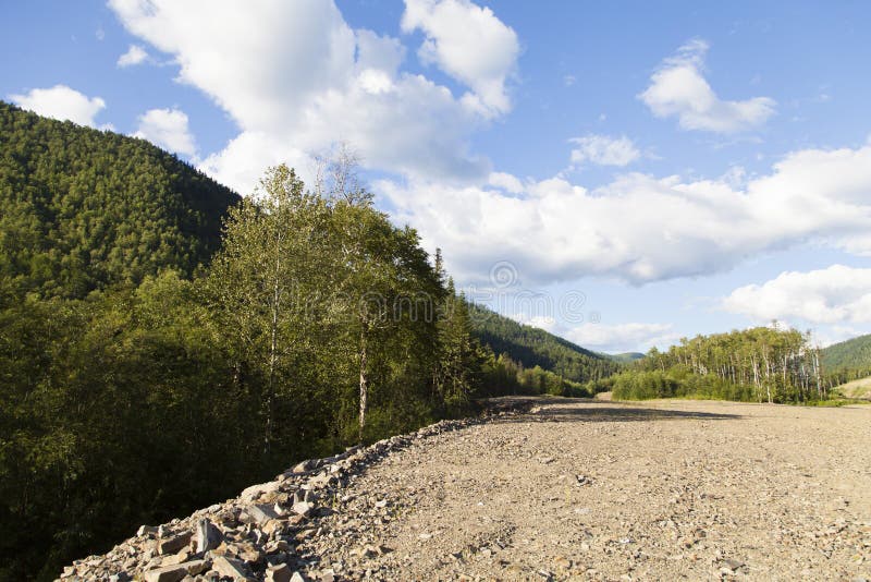 Around only mountains stock photo. Image of beautiful - 128734388