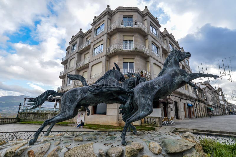 In and around Tui - Spain editorial stock photo. Image of buildings ...