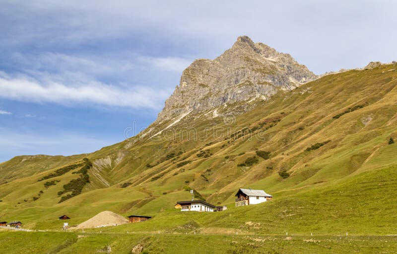 Around Warth in Austria stock photo. Image of meadow - 233044570