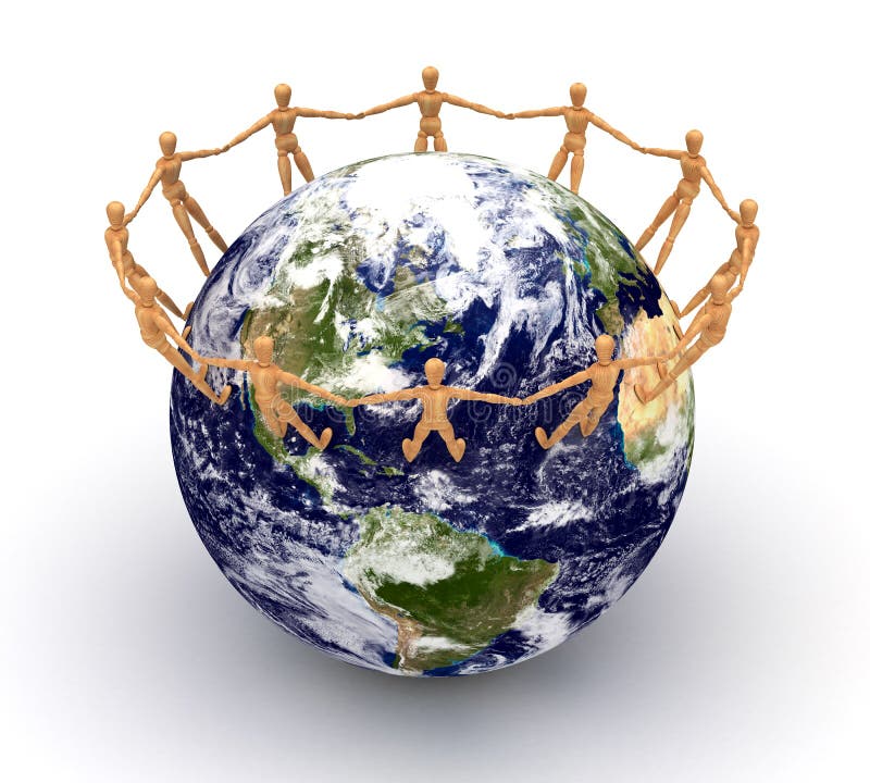 Human Chain Around Earth Stock Illustrations – 147 Human Chain Around ...