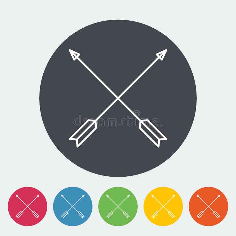 Arows icon. stock vector. Illustration of hunter, fashioned - 92000663