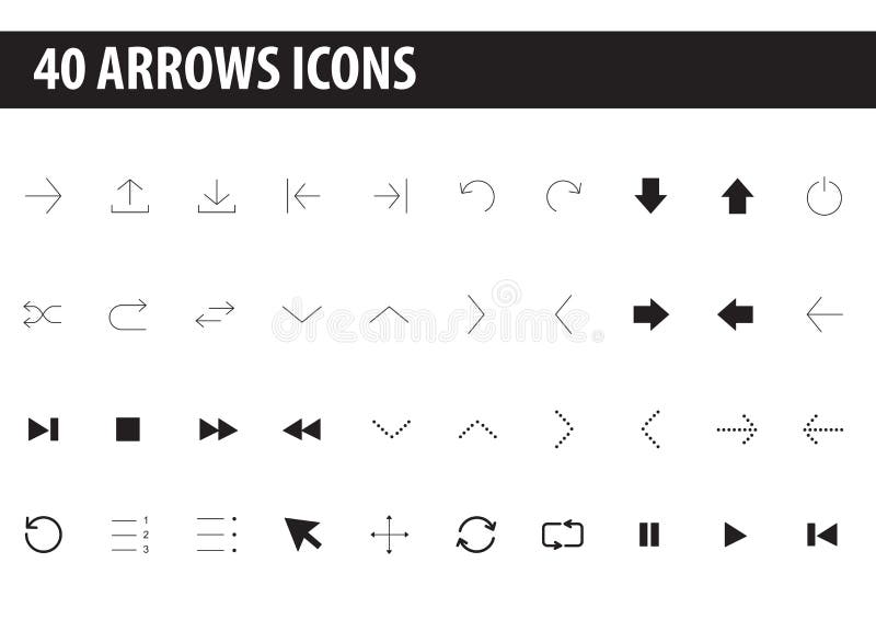 Arows Icons Stock Illustrations – 41 Arows Icons Stock Illustrations ...