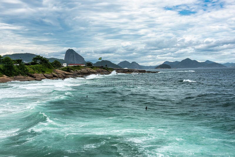 Arpoador Beach, Devil S Beach, Ipanema District of Rio De Janeiro ...