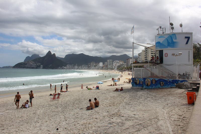 Arpoador Beach in Rio De Janeiro Editorial Stock Image - Image of ...