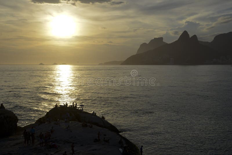 Arpoador beach stock photo. Image of distant, janeiro, beach - 710102