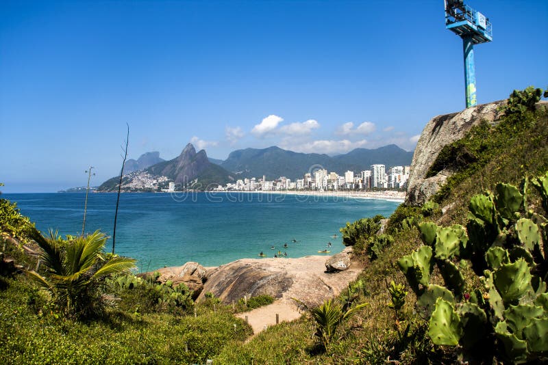 Arpoador stock image. Image of blue, nature, view, sunny - 75310825