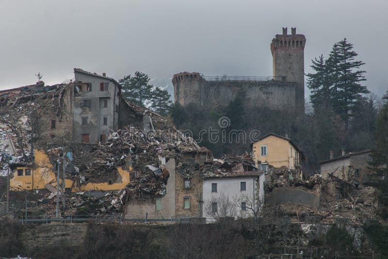 Arquata Del Tronto Destroyed by the Earthquake of August 24, 2016 ...