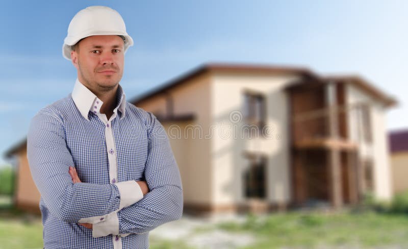 Arquitecto, Constructor O Ingeniero Estructural Imagen de archivo ...