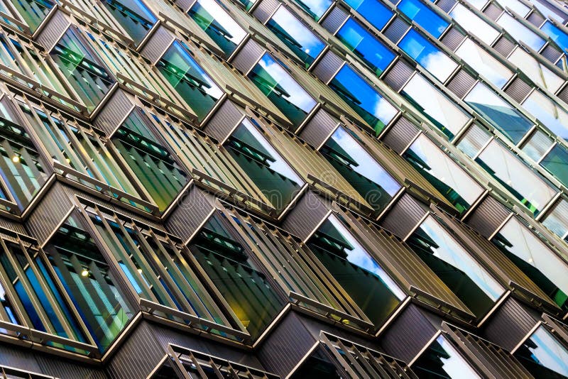 Arquitectura Abstracta De Un Edificio Moderno Foto de archivo - Imagen ...