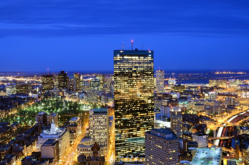 Arquitectura Da Cidade De Boston Foto de Stock - Imagem de luzes ...