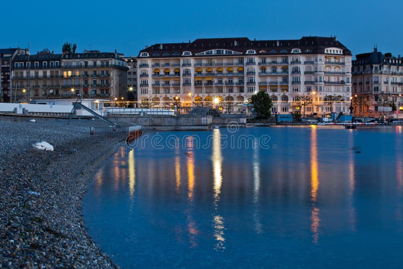 Arquitectura Da Cidade De Genebra Foto de Stock - Imagem de seixos ...