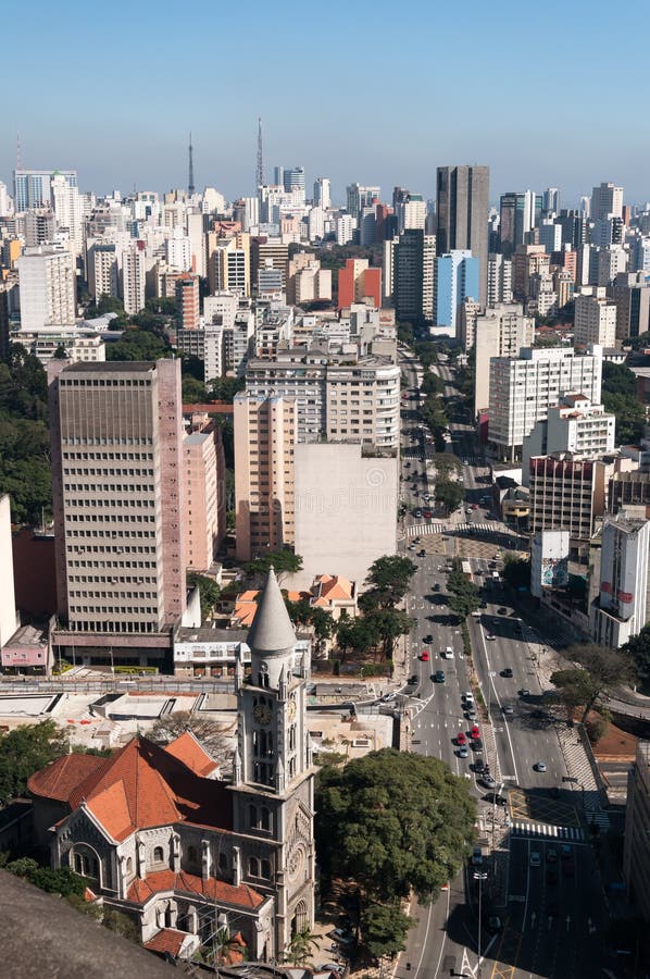 Arquitectura Da Cidade De Sao Paulo Imagem de Stock - Imagem de urbano ...