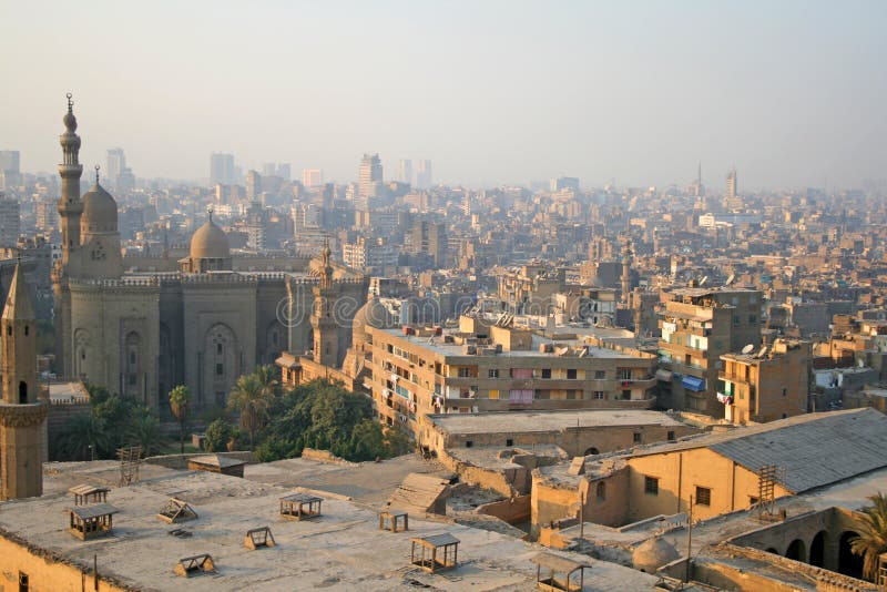 Arquitectura Da Cidade Do Cairo Imagem de Stock - Imagem de céu, azul ...