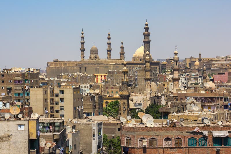 Arquitectura Da Cidade Do Cairo Foto de Stock - Imagem de telhados ...