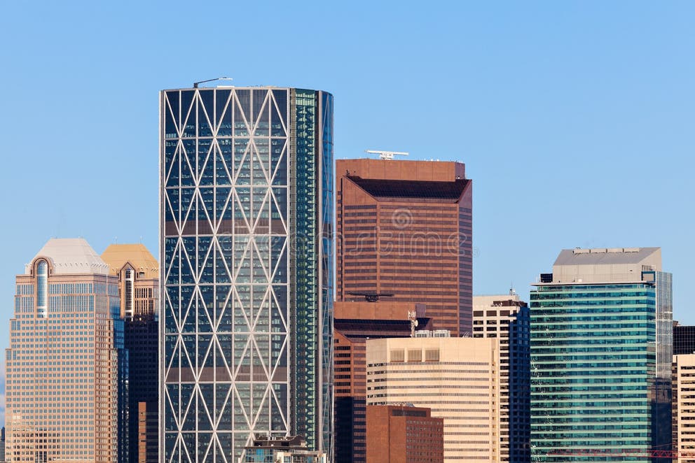 Arquitectura Moderna De Calgary Imagen de archivo - Imagen de torre ...