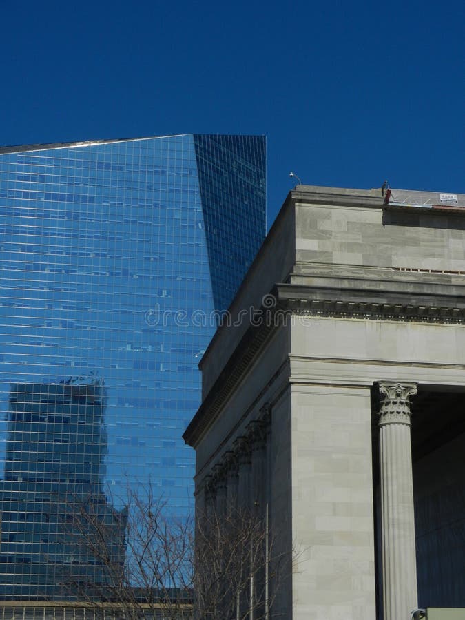 Arquitectural New and Old Contrast Stock Image - Image of tower ...