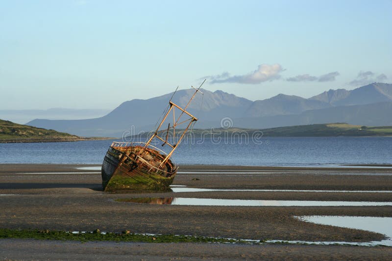 Arran boat stock image. Image of unkempt, ocean, derelict - 1154797