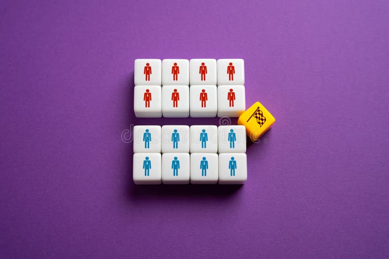 Arrange a Team Competition. Rivalry To Improve Work Efficiency Stock ...