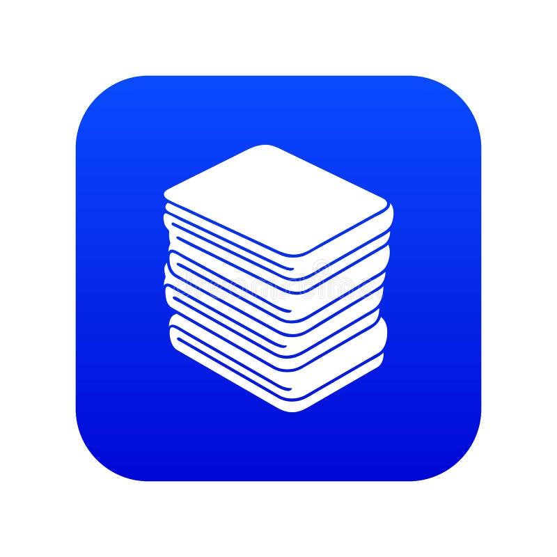 Arranged Clothes Icon Blue Vector Stock Vector - Illustration of ...