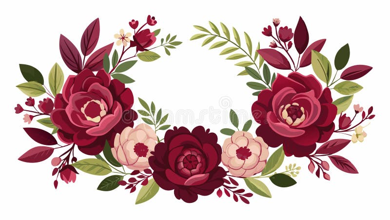 A Arranged Cluster of Red and Pink Roses Stock Image - Image of ...