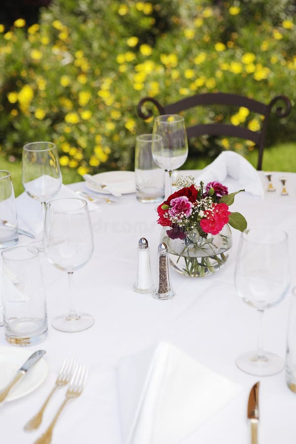 Arranged Dinning Table stock image. Image of brunch, dinner - 29650957