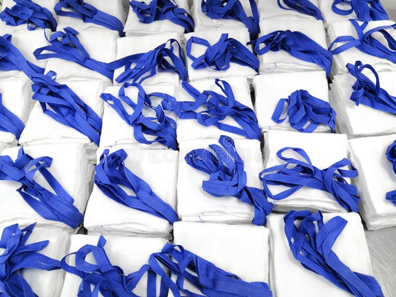 Surgical Raytec Sponges Folded Stock Image - Image of sponge, white ...