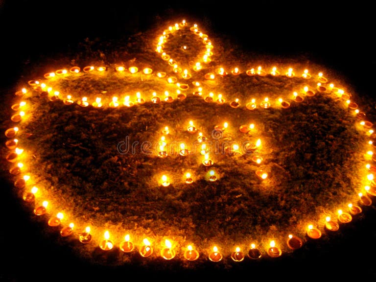 Arranged in Oil Lamp Shape stock image. Image of lights - 13827329