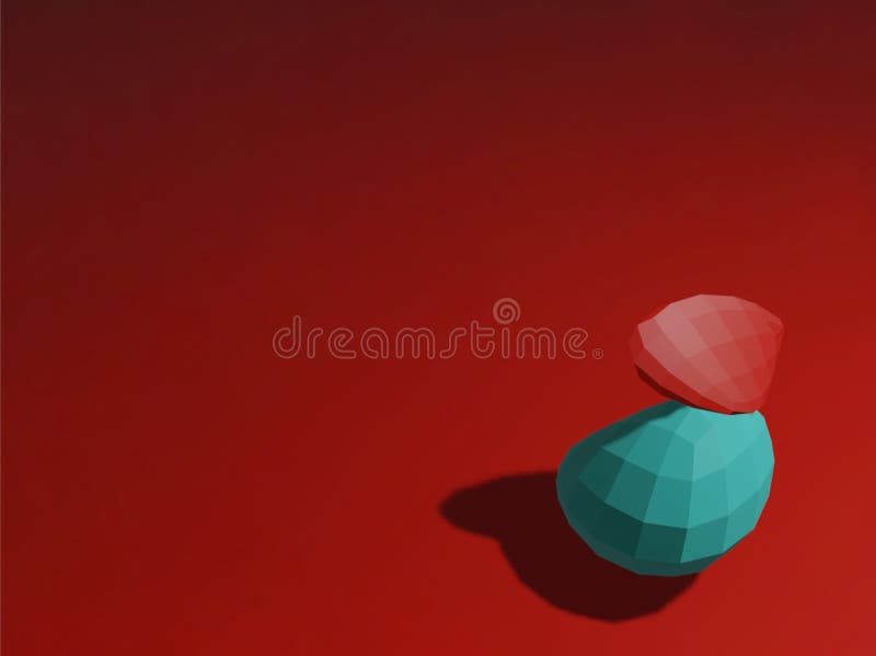 Arranged in Pyramid Abstract Geometric ,Abstract Geometric in Red ...