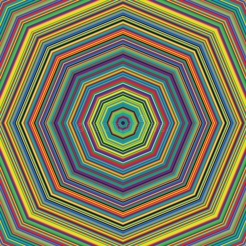 Arranged Regular Eight-sided Concentric Octagons Ideal As a Cheerful ...