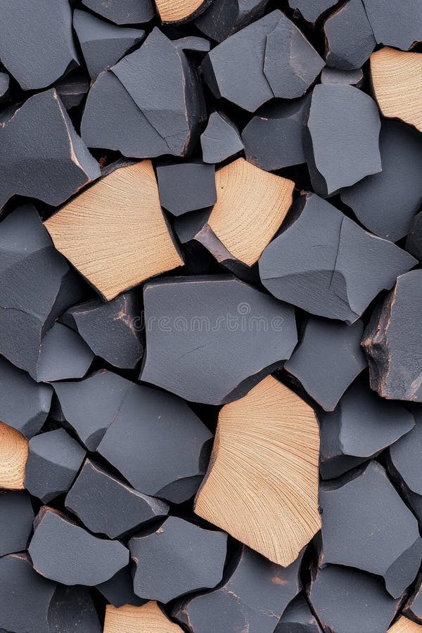 The Arrangement of Black and Brown Stones Forms an Intriguing Texture ...