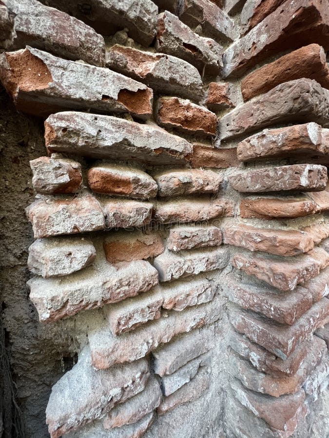 Arrangement of Bricks on a Sturdy Wall Stock Image - Image of color ...