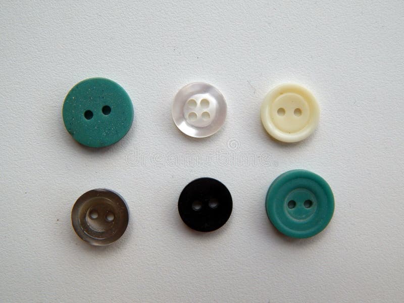 Arrangement of Buttons for Clothing Sets Stock Photo - Image of object ...