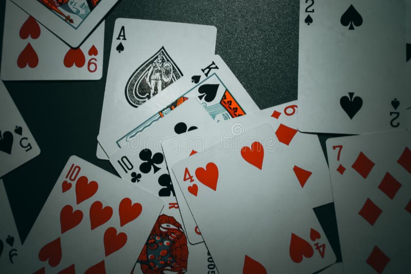 Arrangement of Cards in Playing Card Games Stock Photo - Image of ...