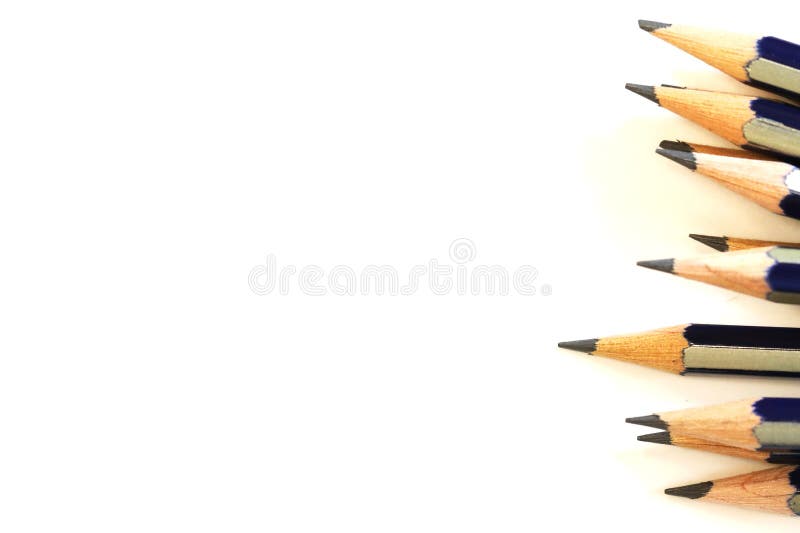 Sharp Graphite Lead Pencils in Various Compositions and Arrangements ...