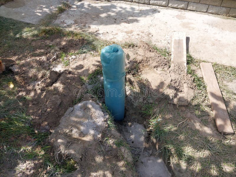 Arrangement of a Deep Well for Water Production Stock Image - Image of ...