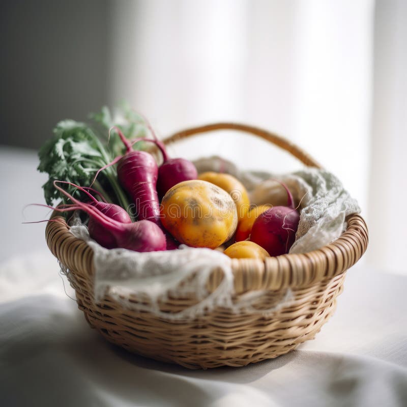Arrangement of Different Types of Colorful Vegetables in a Basket with ... Arrangement of Different Types of Colorful Vegetables in a Basket with ...