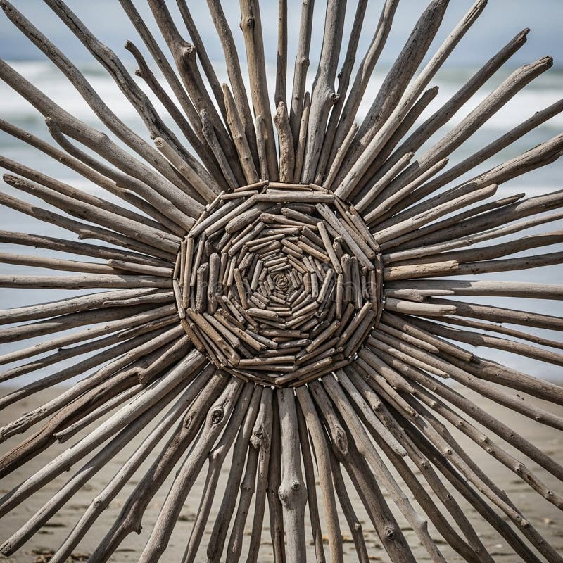 Circular Driftwood Arrangement Stock Illustrations – 179 Circular ...