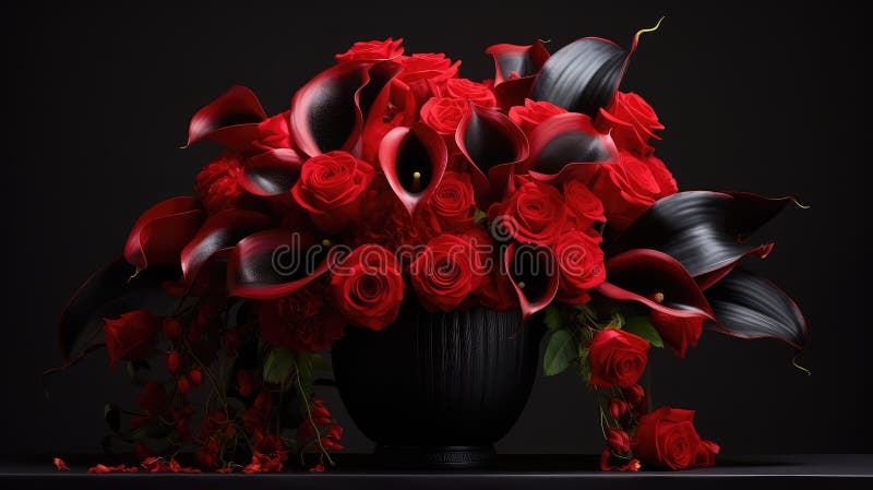 Arrangement Gradient Red Black Stock Illustration - Illustration of ...