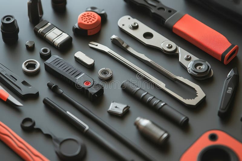 An Arrangement of Multi-Purpose Tools and Accessories Stock ...